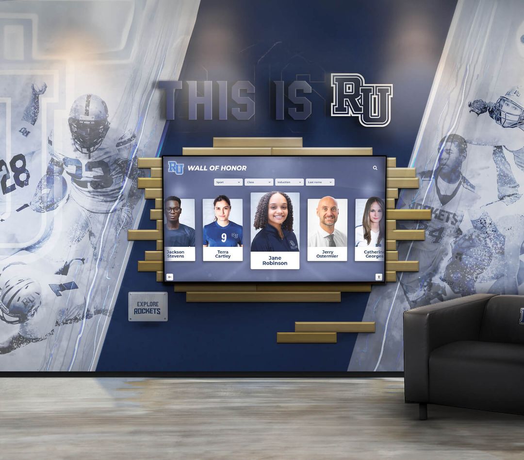 ROCKET - Touchscreen Digital Hall of Fame Wall | Interactive Trophy ...