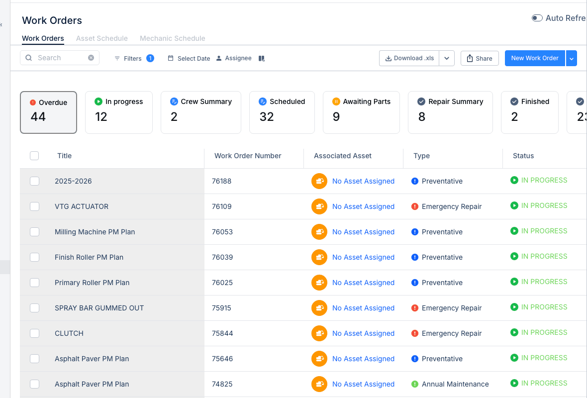 Updating a Work Order