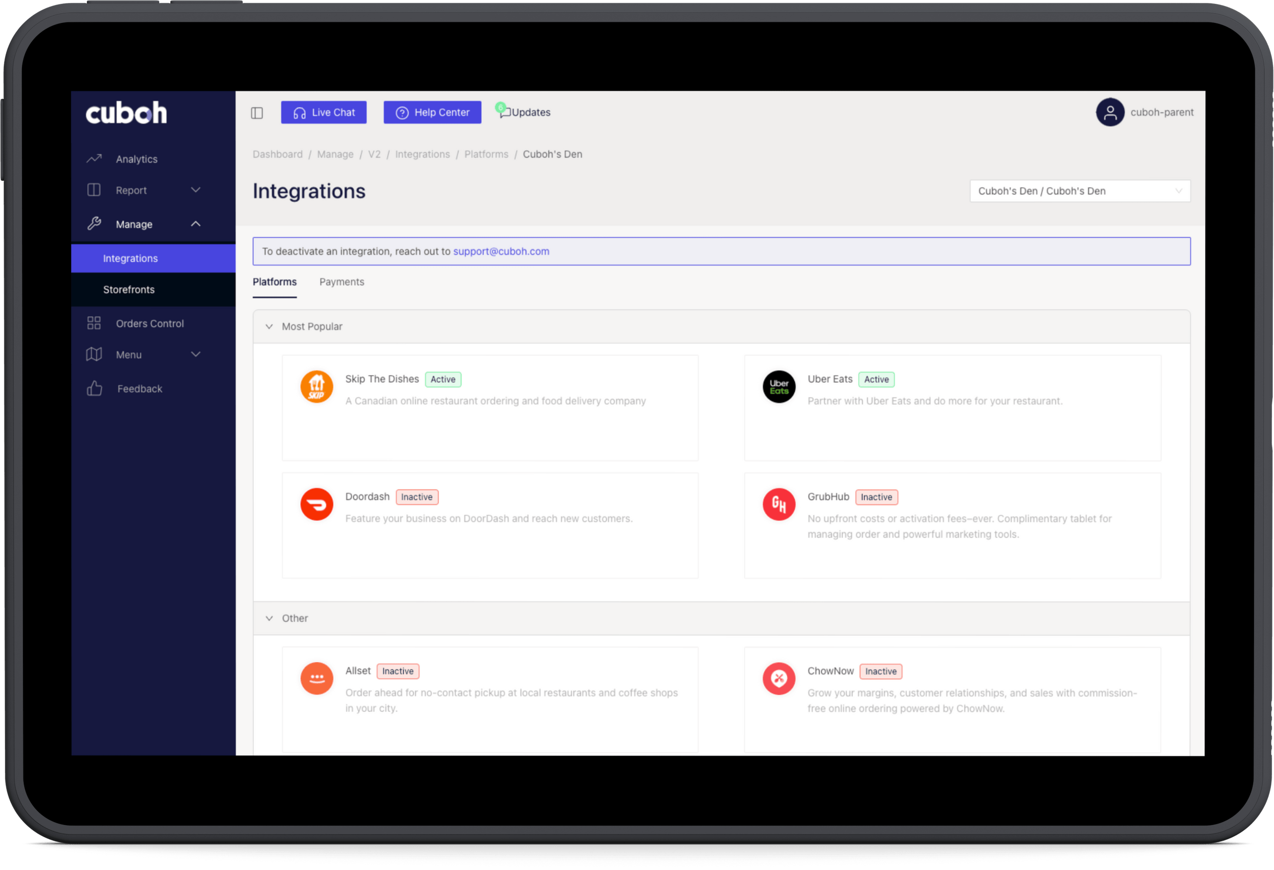 Cuboh – POS Integrations For Your Online Orders