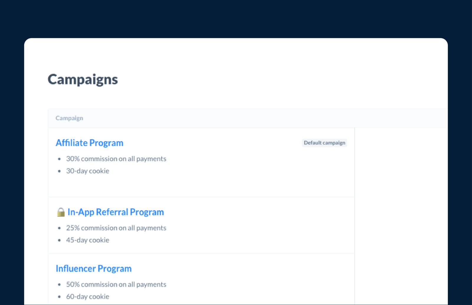 Features to grow your affiliate and referral program - Rewardful