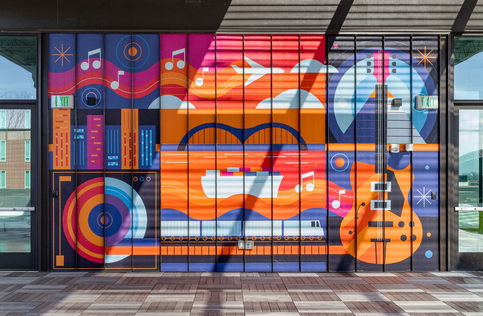 Case Study: FedEx Logistics Rooftop Murals | Illustration, Design ...
