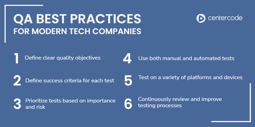 6 QA Best Practices for Modern Tech Companies | Centercode