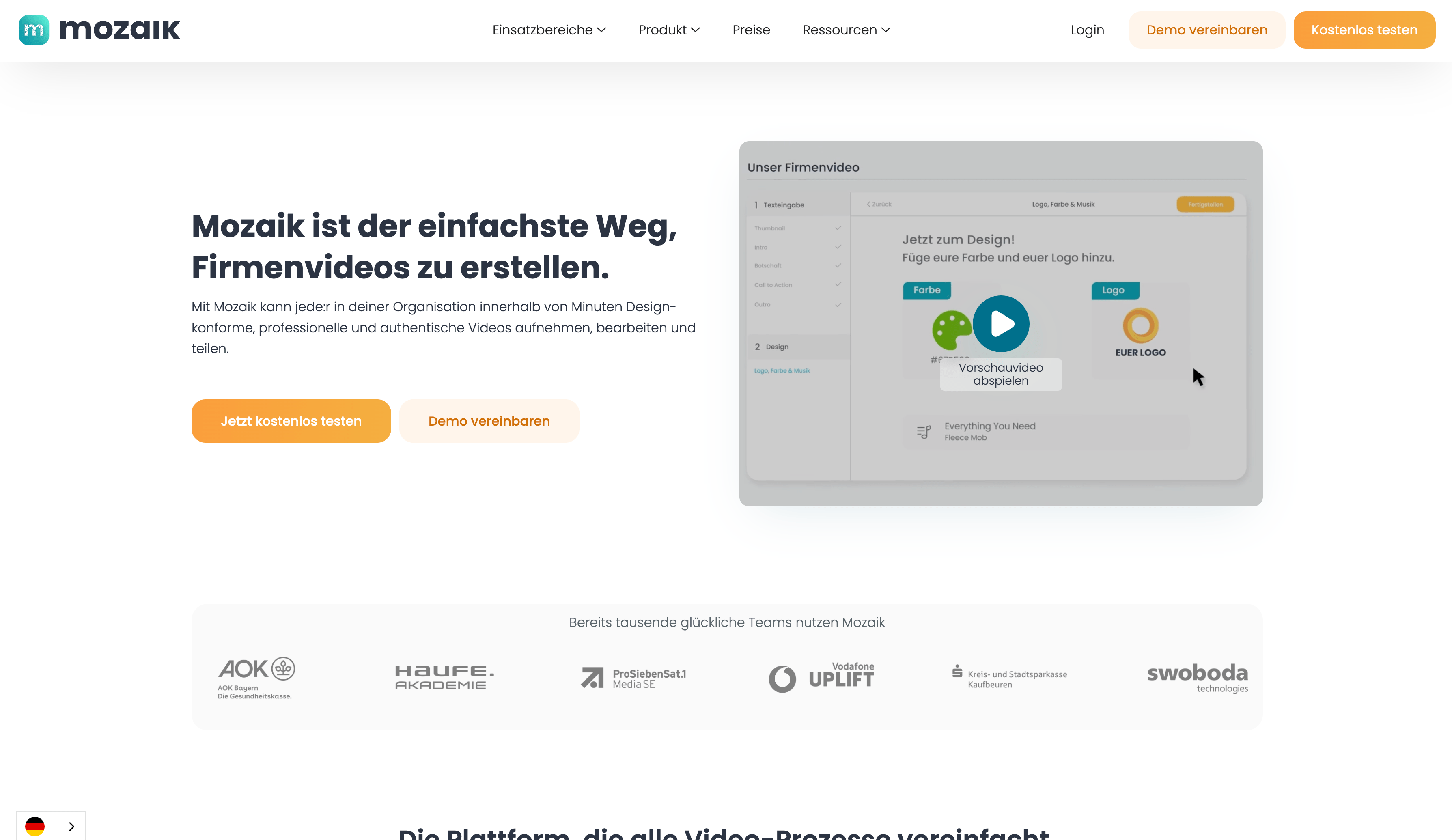 Corporate Video Platform | Mozaik