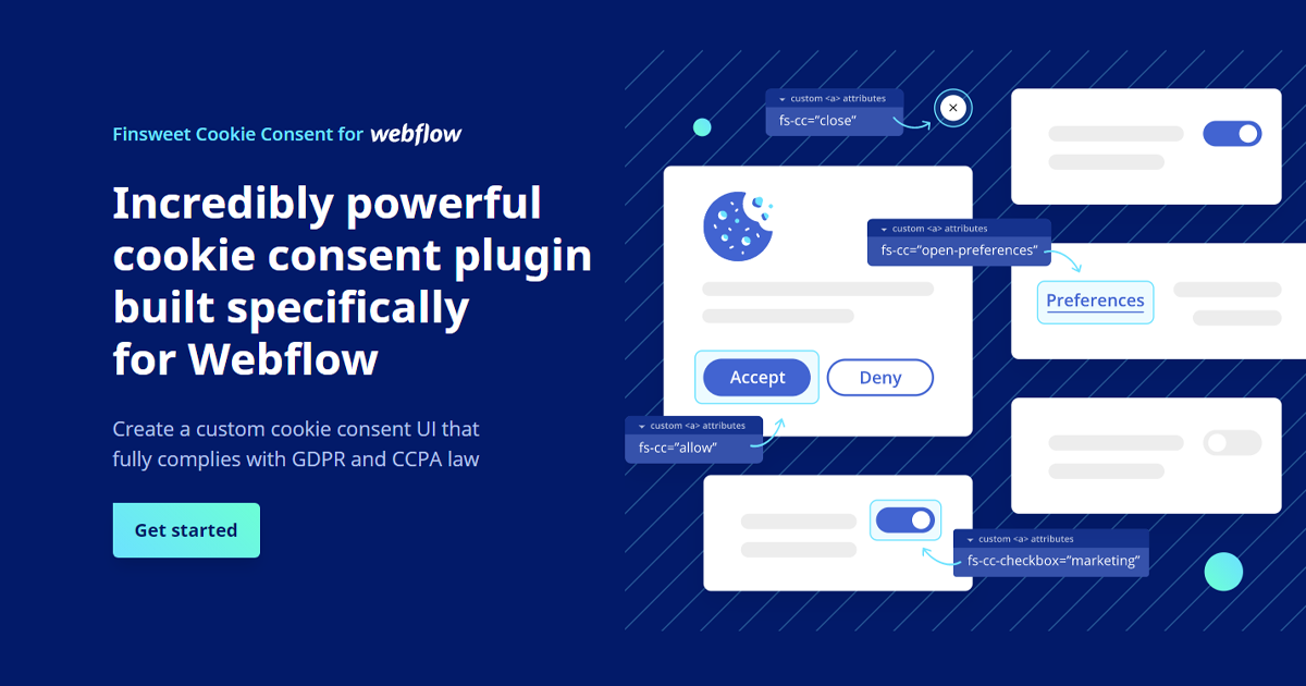 Finsweet Cookie Consent for Webflow