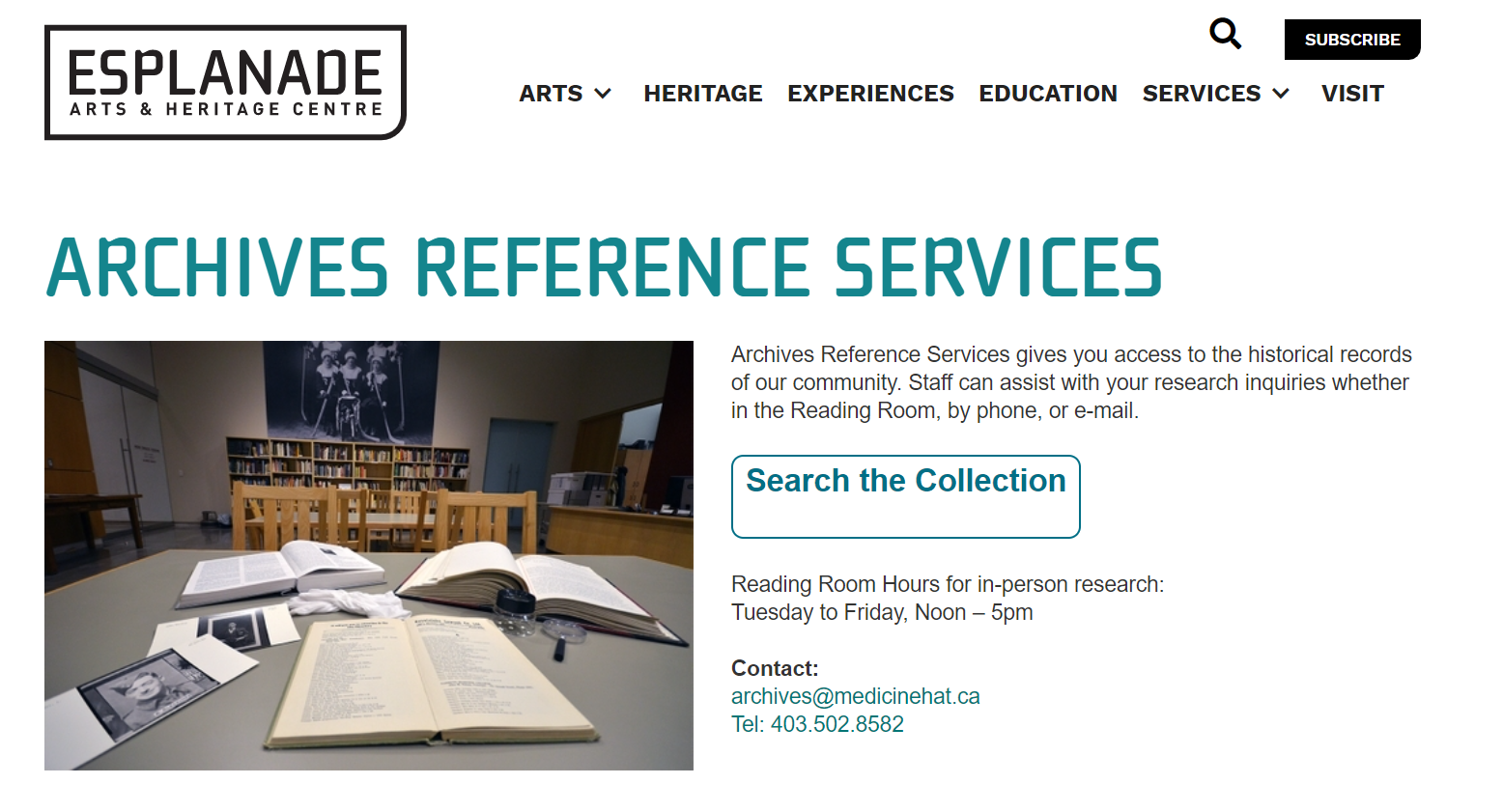Archives References Services