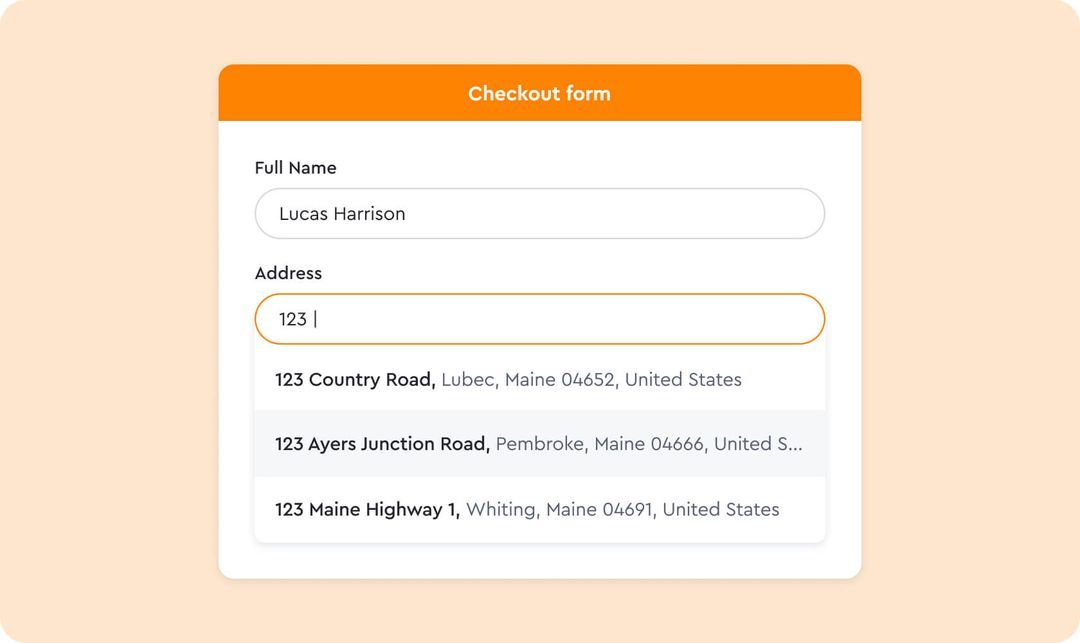 Address Autofill - Mapbox