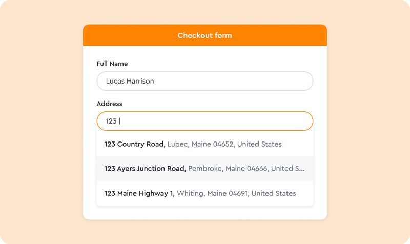 Address Autofill - Mapbox