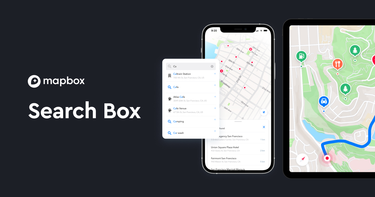 Search Box for addresses, places, and POI | Mapbox