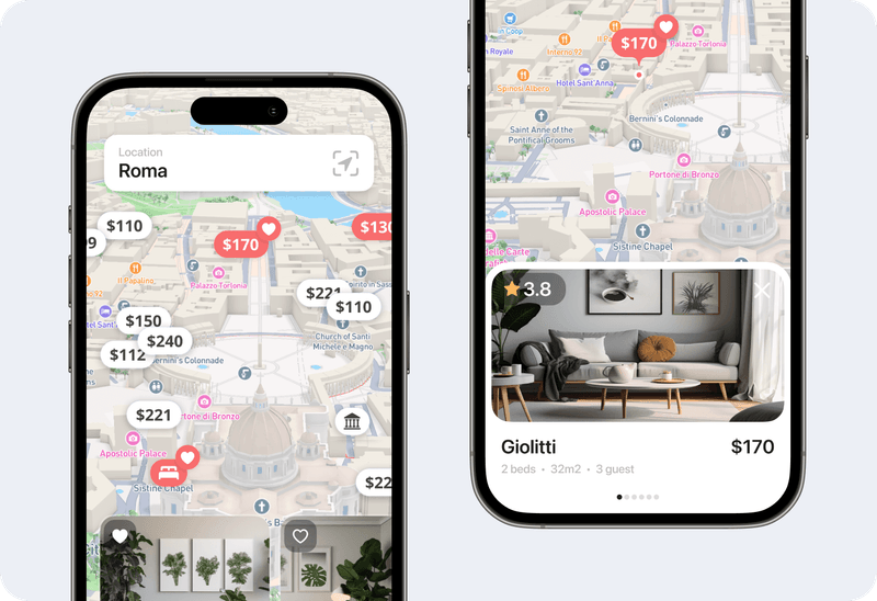 Mobile maps in 3D for iOS and Android