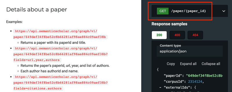 Tutorial | Semantic Scholar Academic Graph API