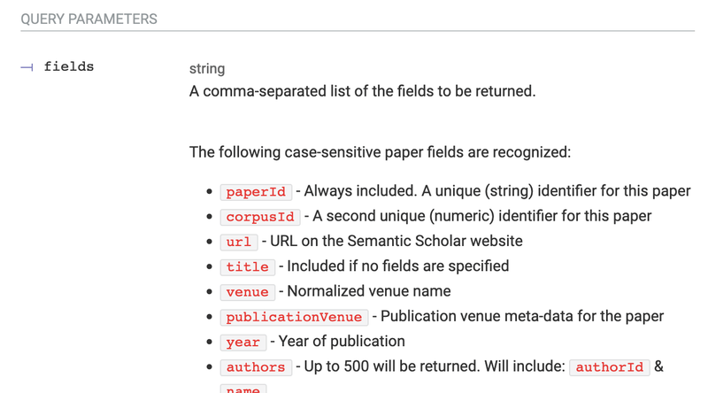 Tutorial | Semantic Scholar Academic Graph API
