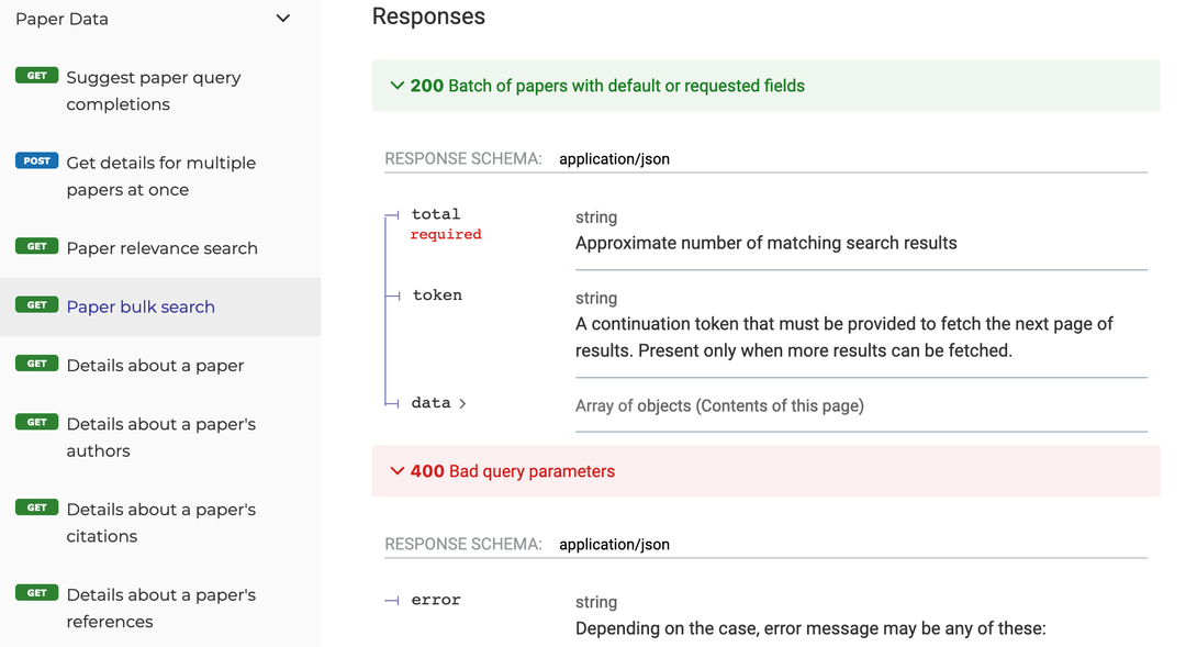 Tutorial | Semantic Scholar Academic Graph API