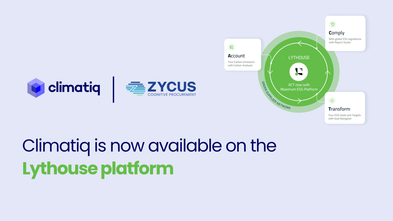 Climatiq and Zycus partner to bring comprehensive emission factor data ...