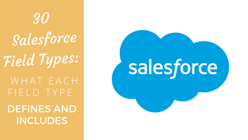 30 Salesforce Field Types: What each field type defines and includes