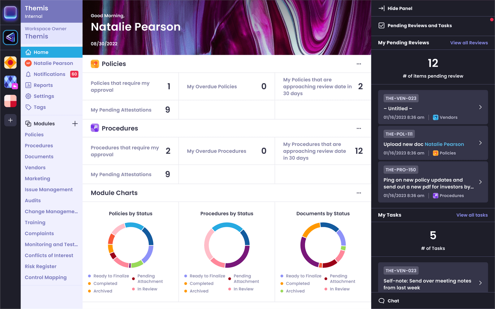 Themis | Governance Risk & Compliance Software, Risk Management Tools