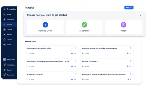 Formative Practice | Customize Practice Across Grade and Skill