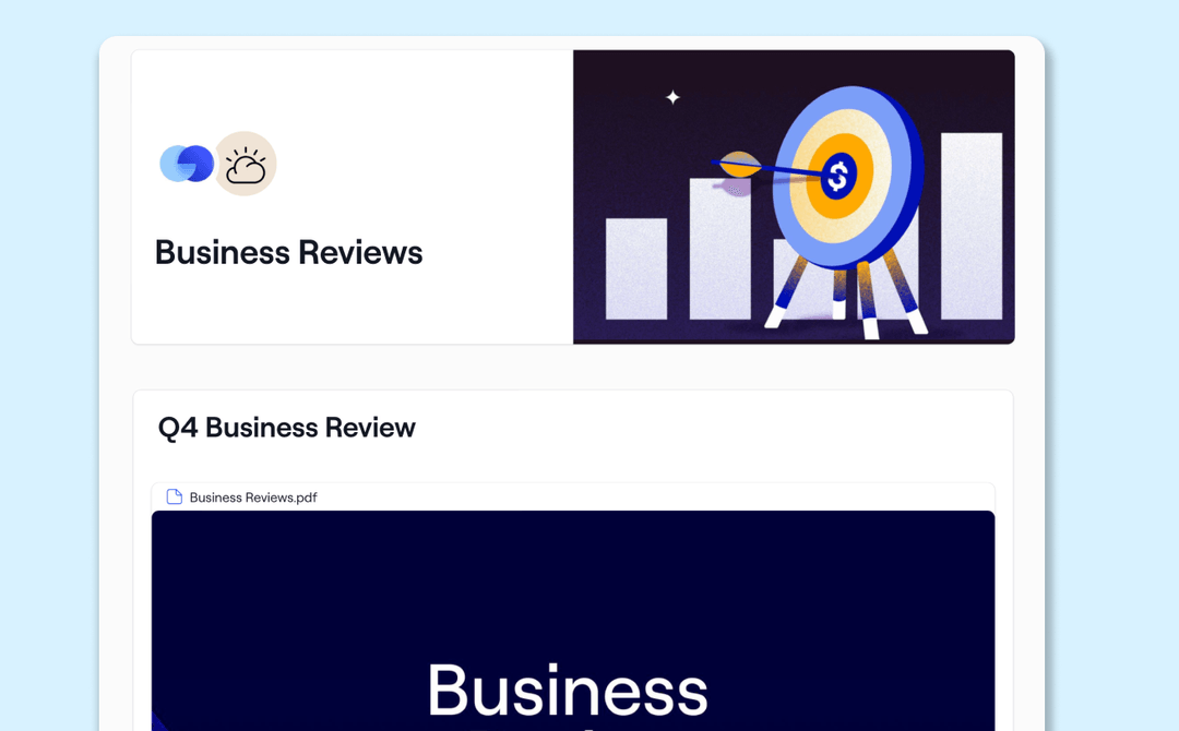Business Review Template | For monthly & annual reviews