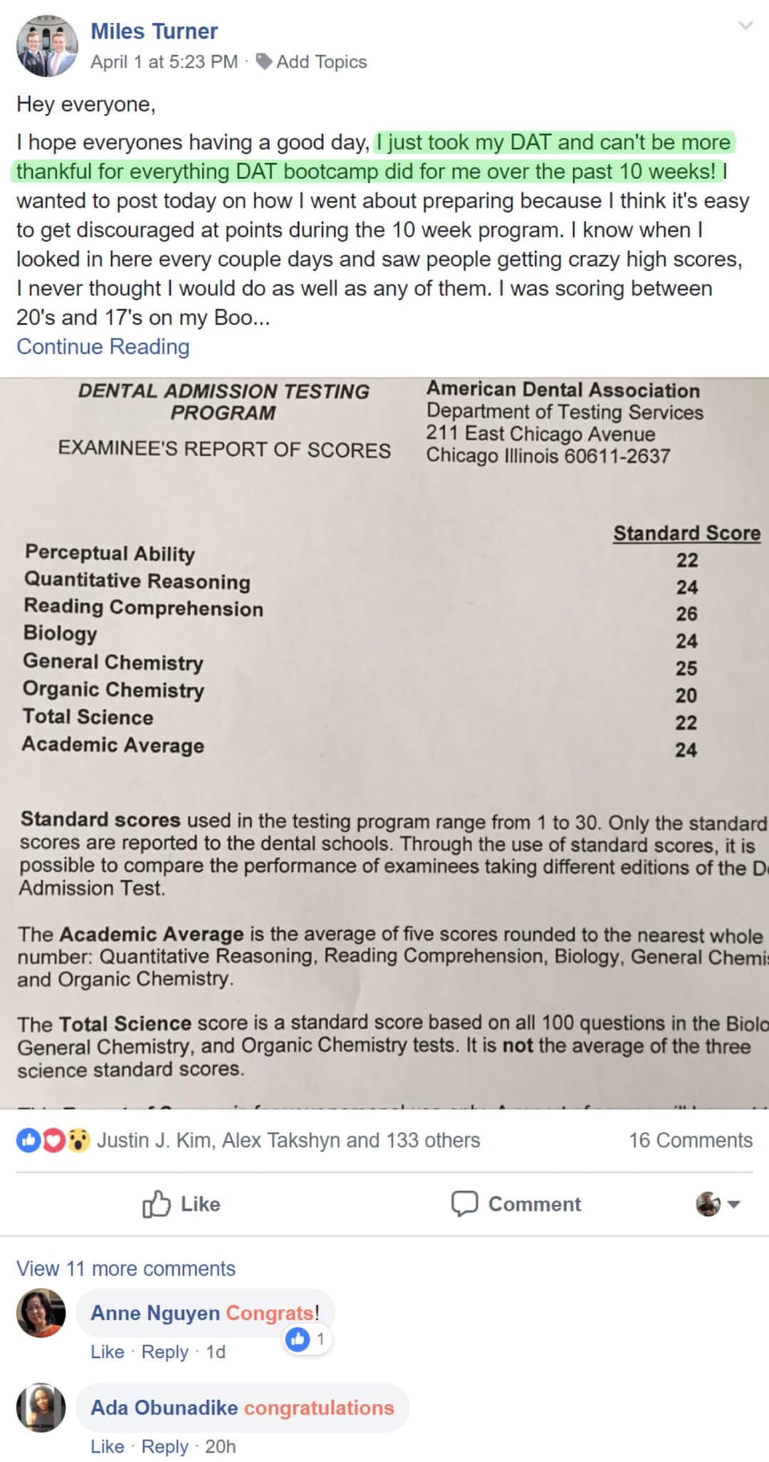 Student & Customer Reviews | DAT Bootcamp