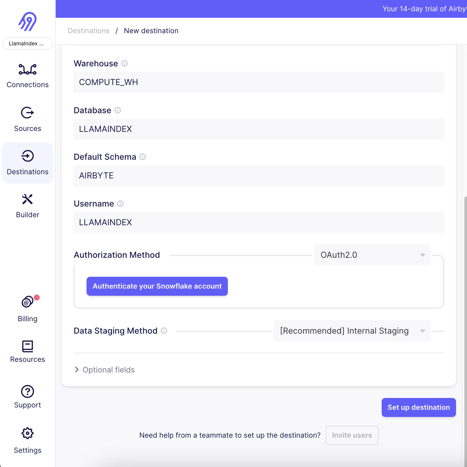 Airbyte and LlamaIndex: ELT and Chat with your data warehouse without writing SQL | Airbyte