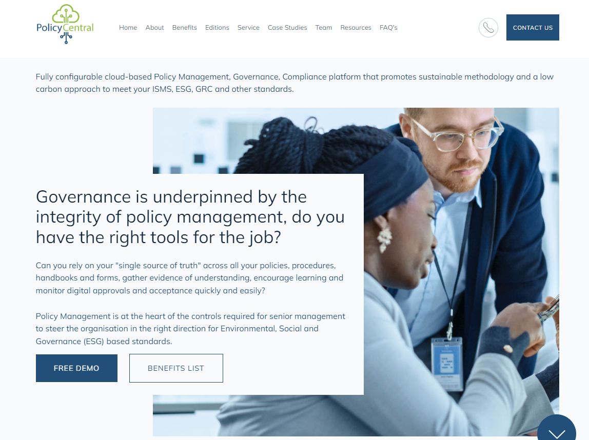 Home Policy Central Governance, Compliance, Policy Management
