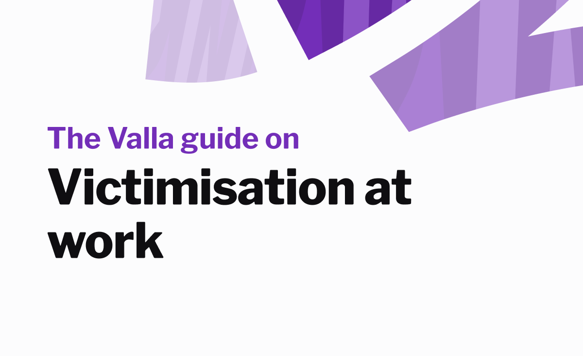 What is victimisation at work?