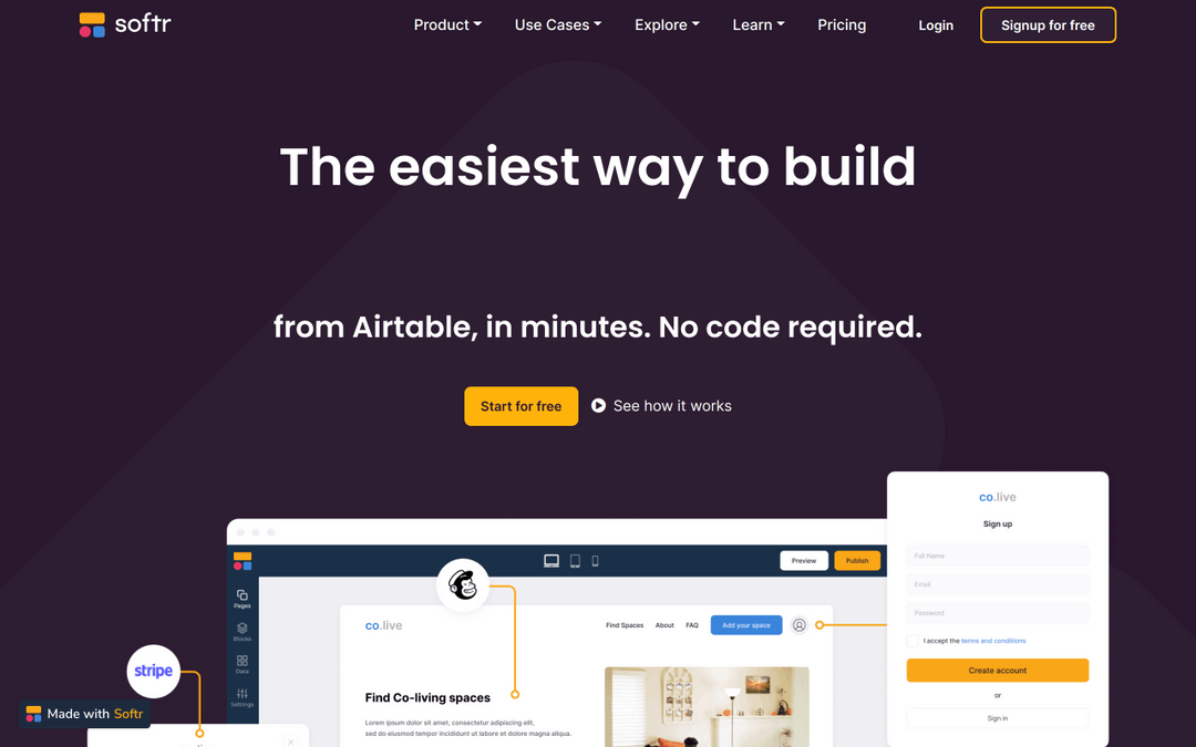 Softr: Qué es, cómo funciona y por qué usarlo en 2025