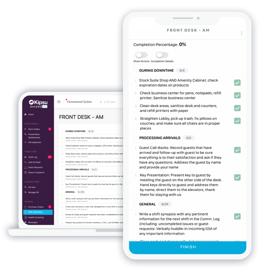 Kipsu Exceed FCX | Cloud-based Hotel Operations Platform