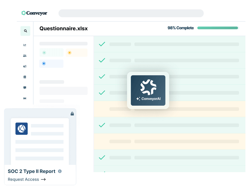 AI for Security Questionnaires, Trust Center & RFPs | Conveyor