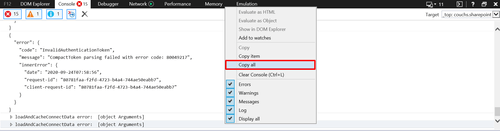 Save Browser Console File