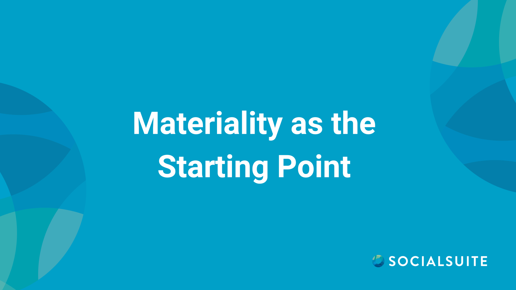 Materiality ESG Sustainability Reporting Solution | Socialsuite