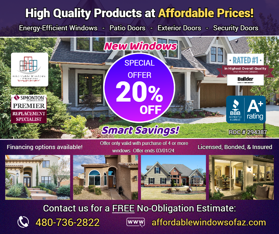 Offers and Promotions | Affordable Windows Plus Exteriors