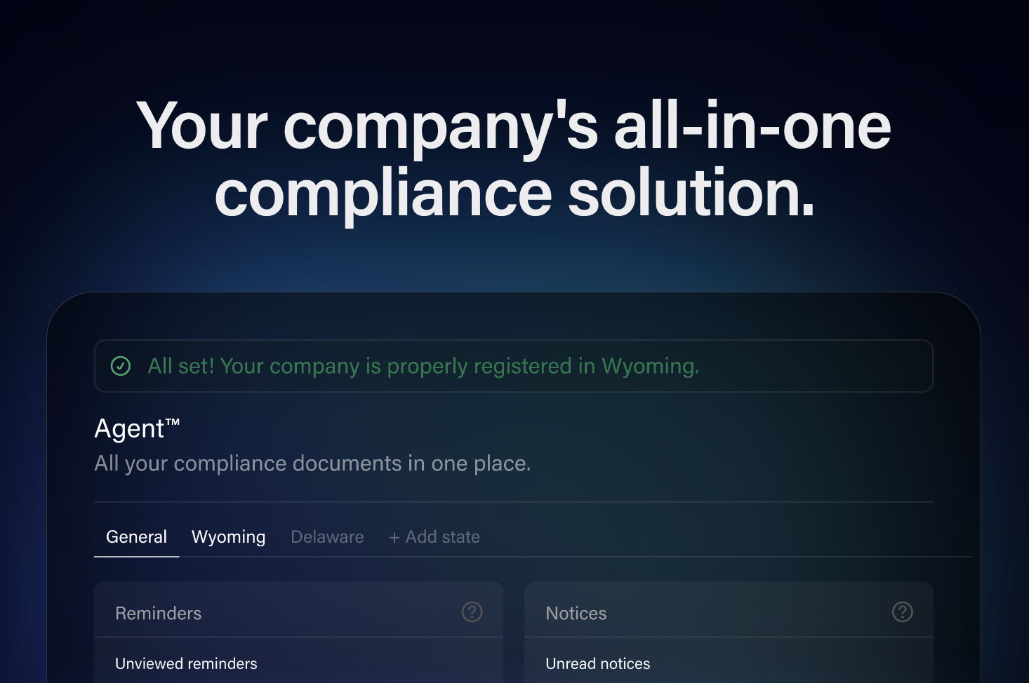 Firstbase Agent™ | All-in-one compliance solution
