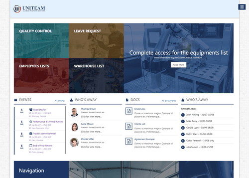 Intranet Templates