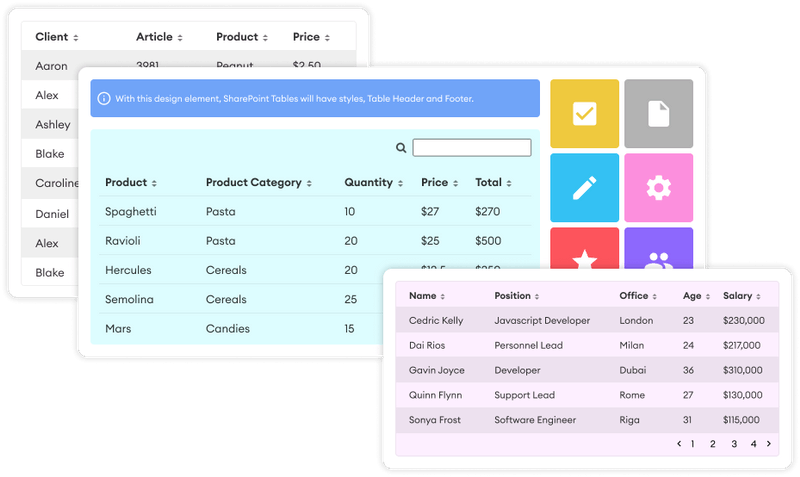 Create a Table in SharePoint Intranet Sites | ShortPoint