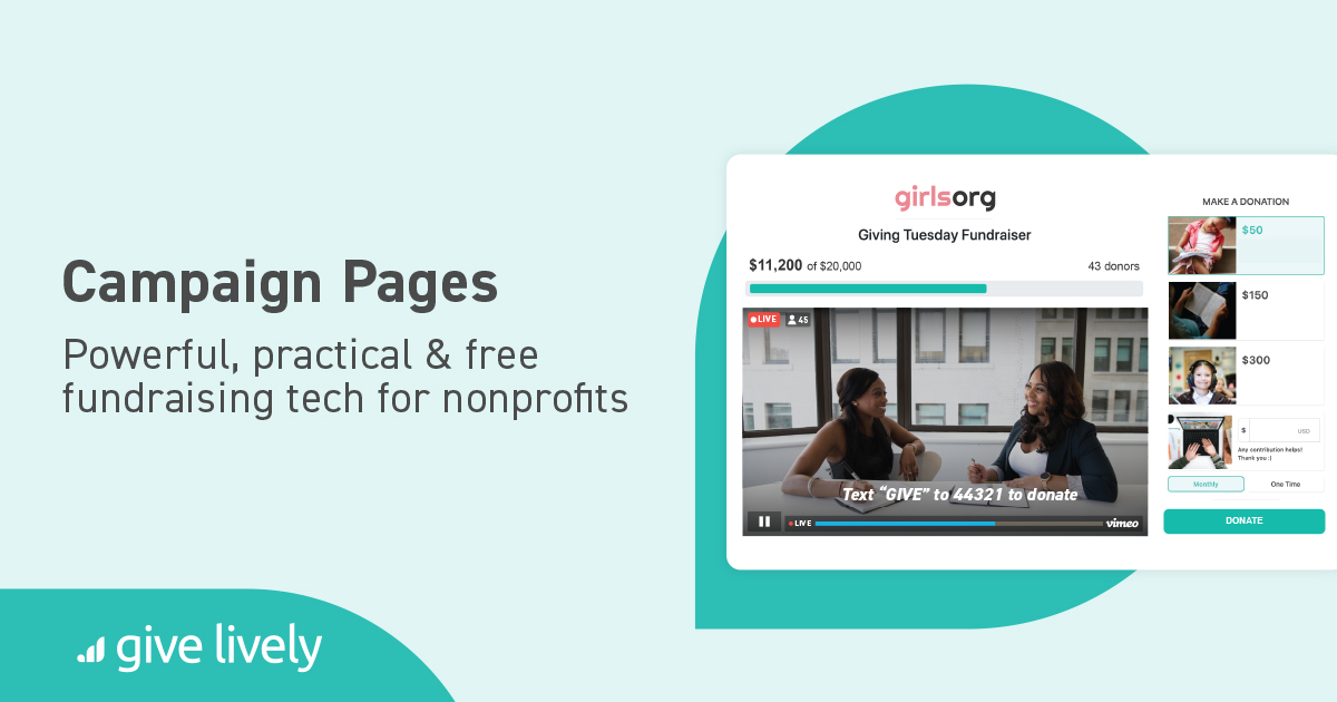 Campaign Pages | Give Lively