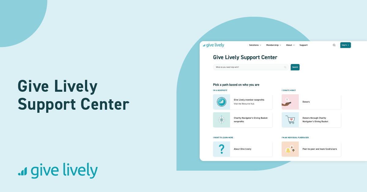 Give Lively Support Center