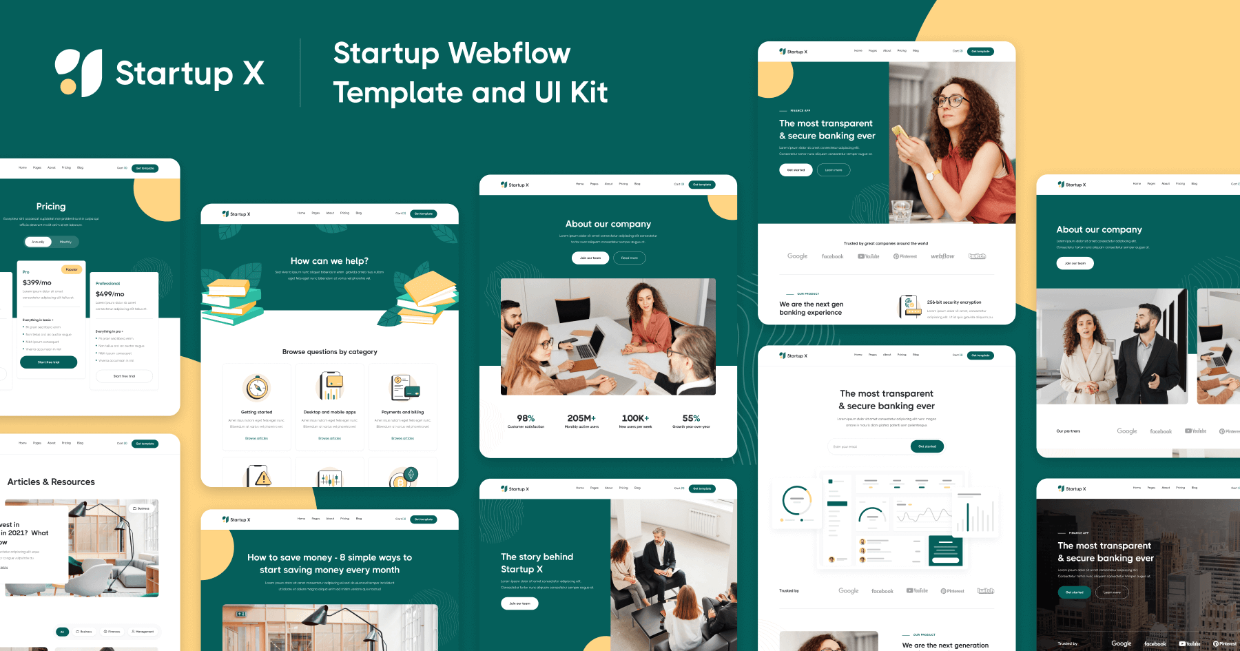 Checkout - Startup X - Webflow Ecommerce website template