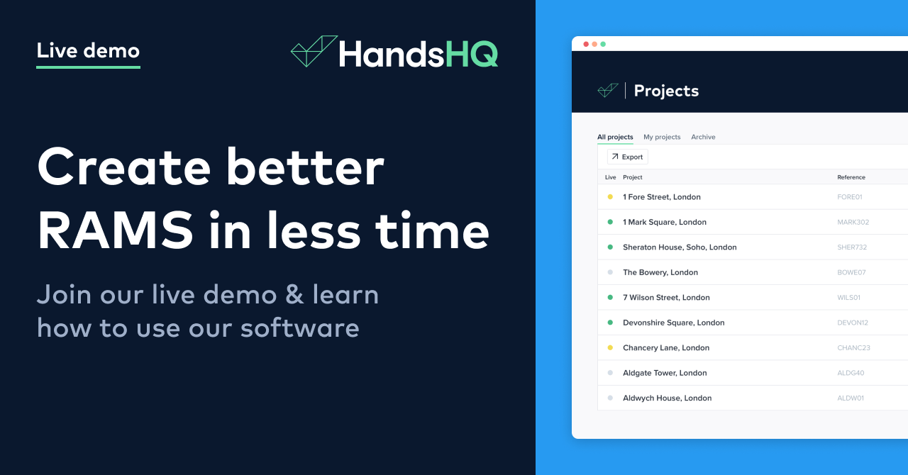 Watch HandsHQ's RAMS software On-Demand Demo
