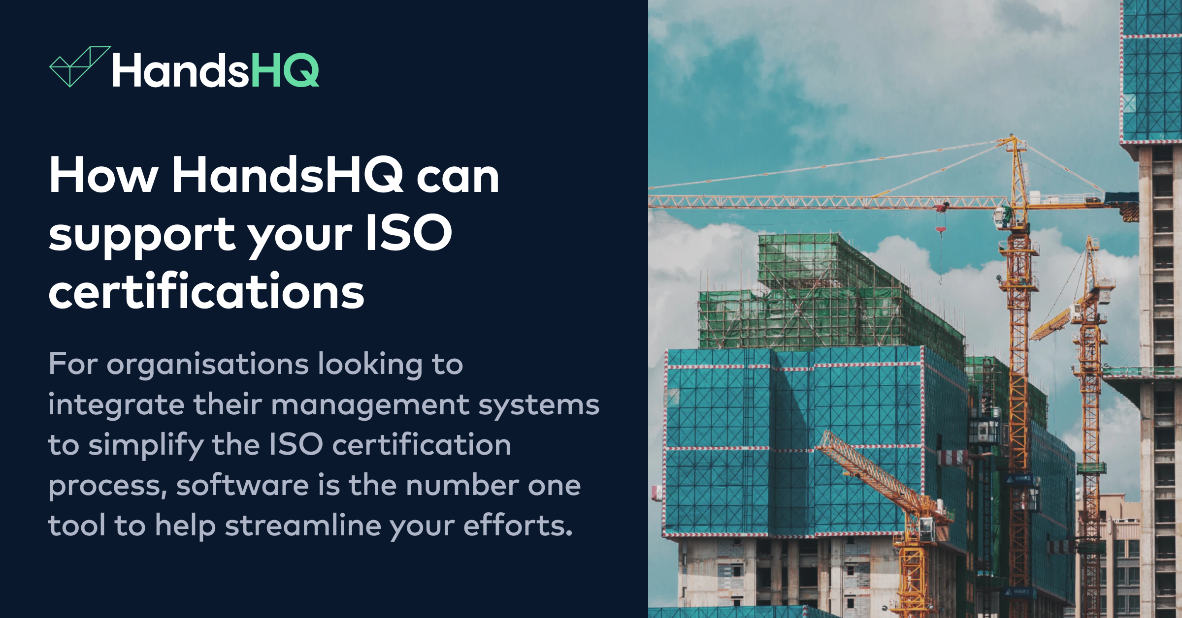 How HandsHQ can support your ISO certifications
