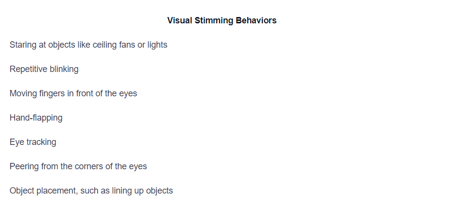 Examples of Visual Stimming