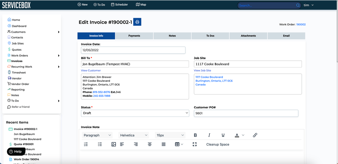 HVAC Software - Scheduling, Dispatch, and Invoicing