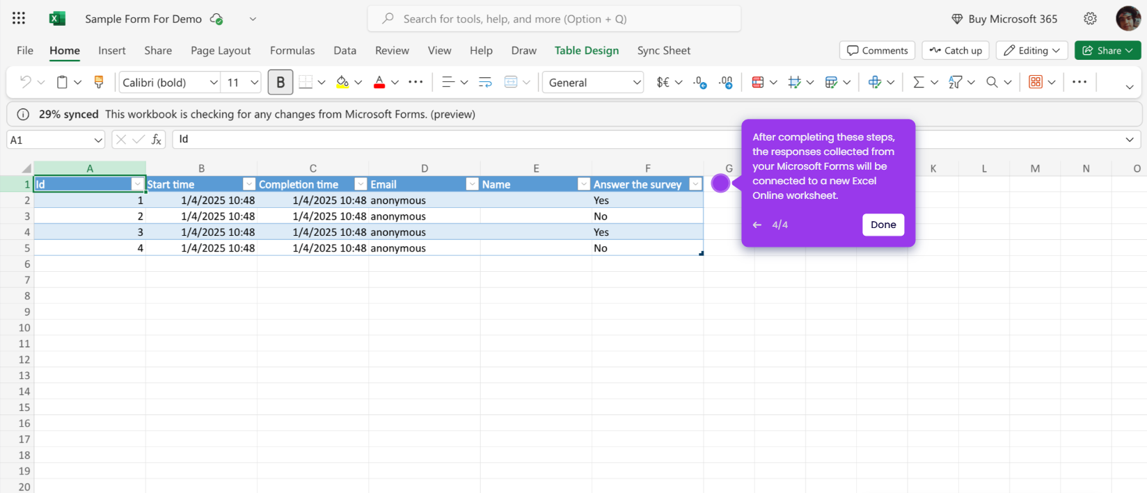 How to Connect Microsoft Forms Responses to Excel Online: 1-Min Guide
