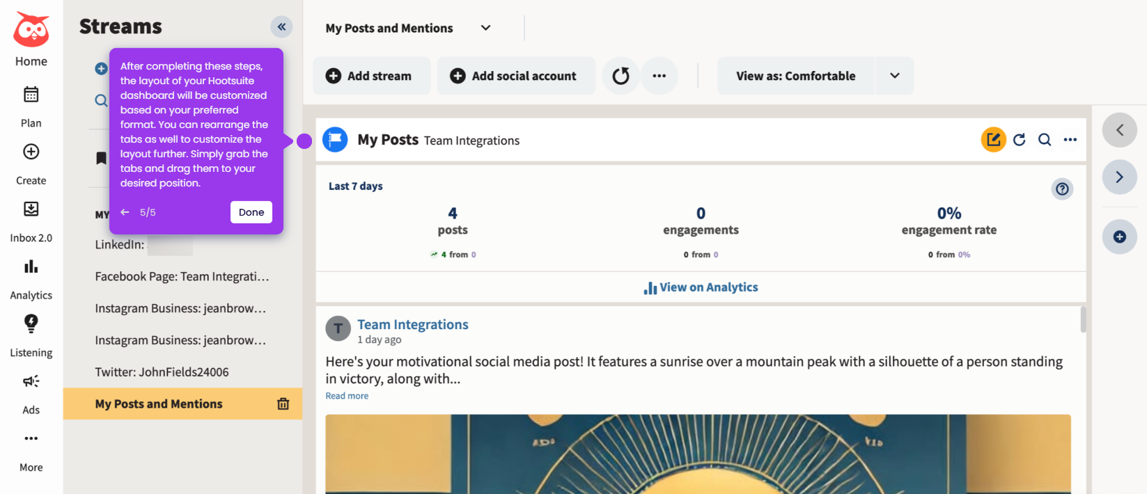 How to Customize the Dashboard Layout in Hootsuite: 1-Min Guide