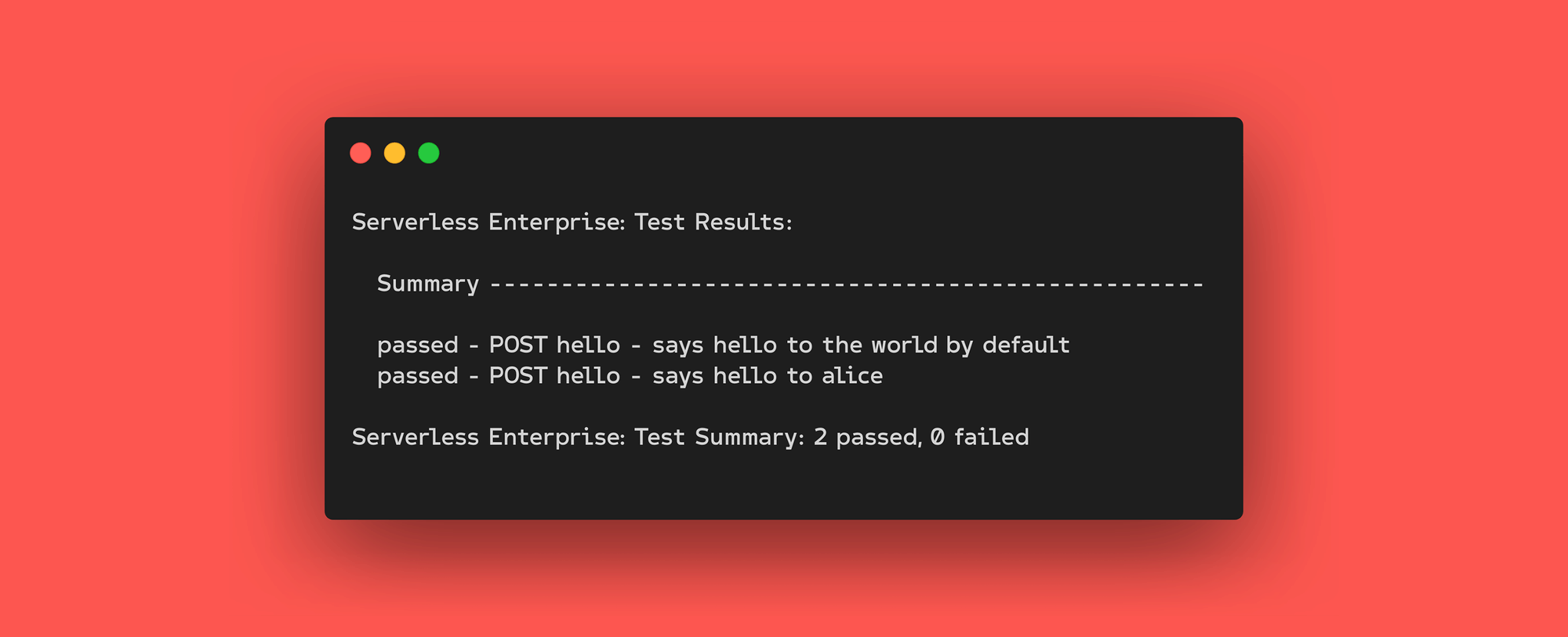 Basic Integration Testing with Serverless Framework