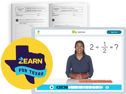 Zearn for Texas | Resources Supporting Bluebonnet Math