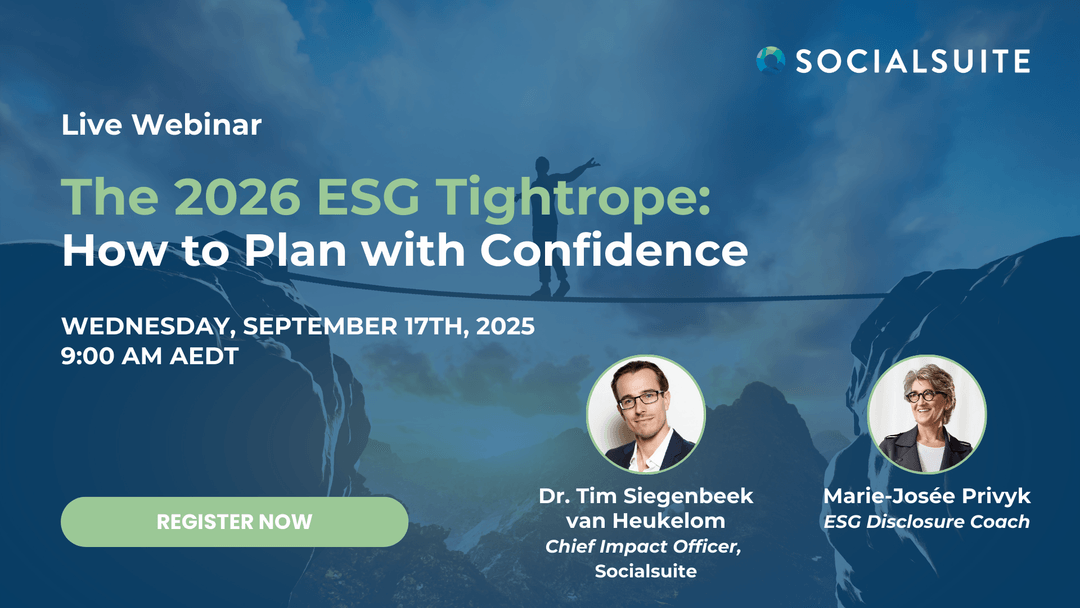The 2026 ESG Tightrope: How to Plan with Confidence
