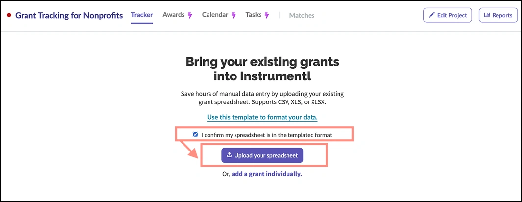 Easy To Use Grant Tracker Spreadsheet [Template] | Instrumentl