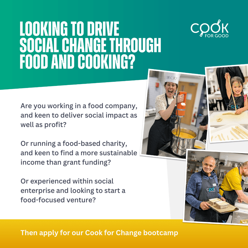 Cooking-based team building events that support a community I Cook for Good