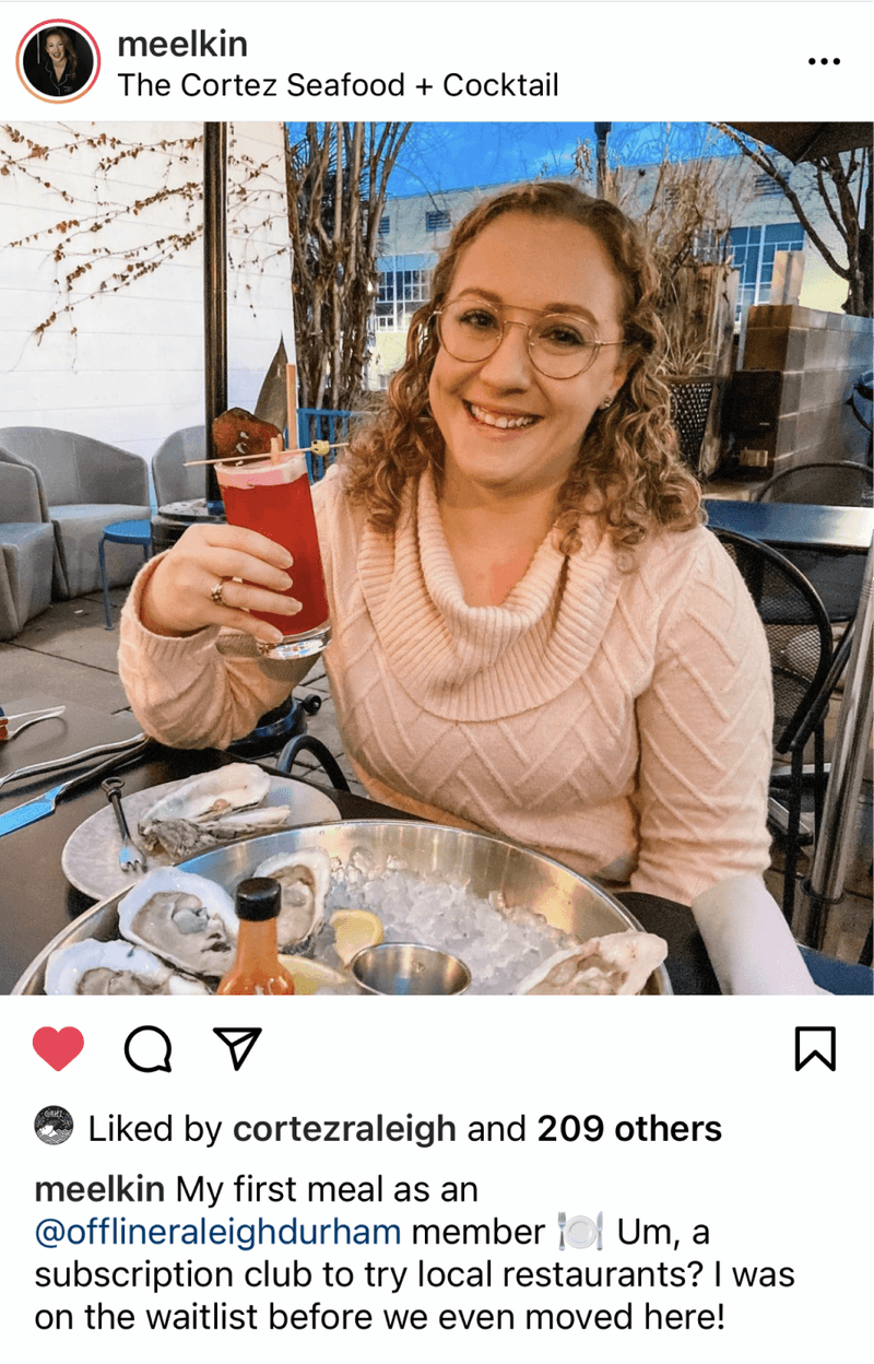 Offline - Charlotte's Restaurant Club 👋