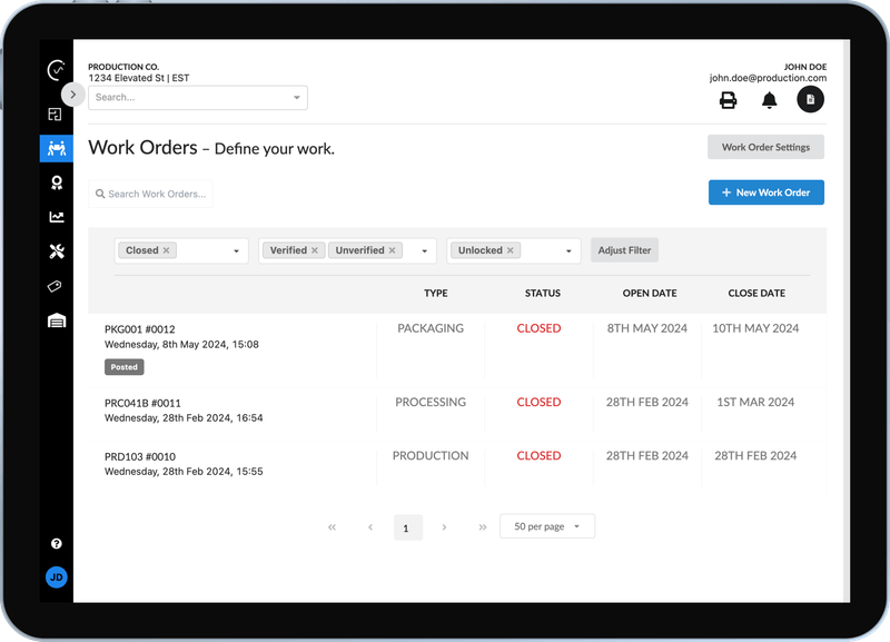 Elevated Signals | Manufacturing Software